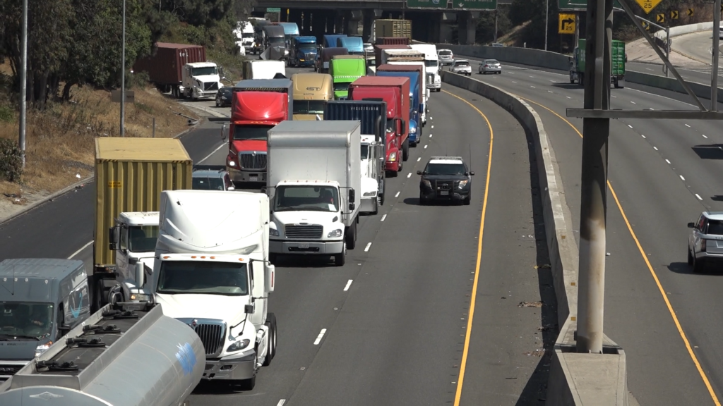 Traffic Alert: Truckers Protest on 710 Freeway - Long Beach Local News