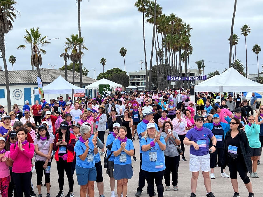 Hundreds Walk Along Long Beach Shoreline to Support Cancer Patients and ...